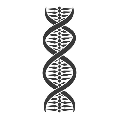 Ai Generated Silhouette Gene Dna Mutation Symbol Black Color Only 40720209 Png