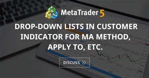 Drop Down Lists In Customer Indicator For Ma Method Apply To Etc Indices Mql4 And