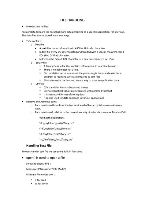 SOLUTION: File handling part1 - Studypool