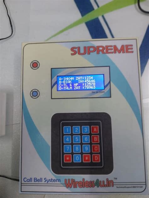 Plastic Wireless Message Communication System 500 Gm Per Piece Model Name Number