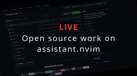 Refactoring Session On Assistantnvim Neovim Youtube