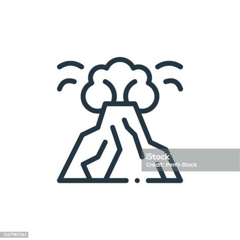 흰색 배경에 격리된 포포카테펠트 벡터 아이콘입니다 웹 사이트 디자인 및 모바일 앱 개발을위한 개요 얇은 라인 Popocatepelt 아이콘 얇은 선 포포카테펠트 윤곽선