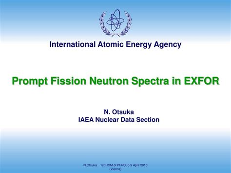 Ppt Prompt Fission Neutron Spectra In Exfor Powerpoint Presentation