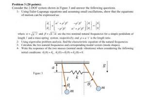 Solved Consider The 2 Dof System Shown In Figure 3 And
