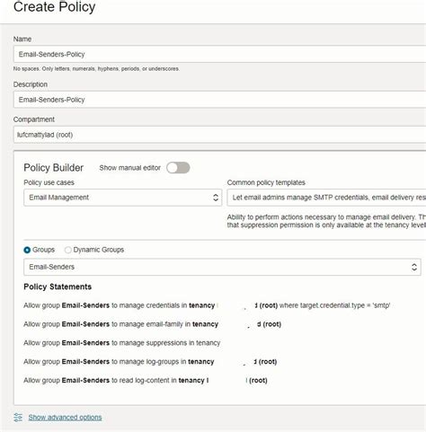 Configuration Of Oracle Cloud Email Delivery Service For Emailing With Apex