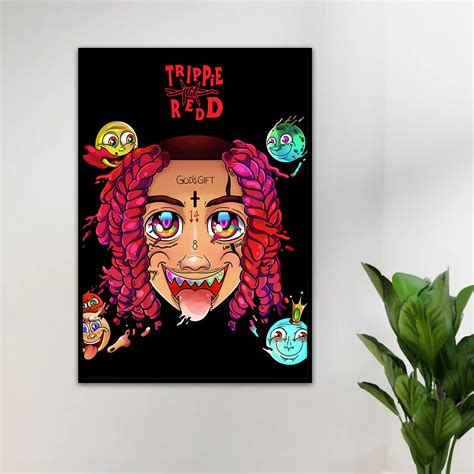 Trippie Redd Cartoon Trip Poster Postertok