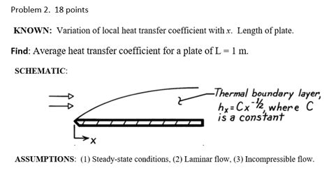Solved Problem 2 18 Points Known Variation Of Local Heat