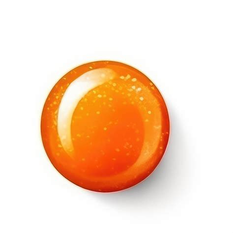 Premium Photo A Round Orange Object With A White Background