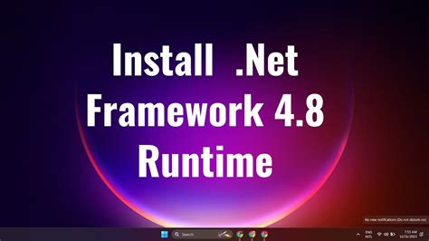 How To Install Net Framework 4 8 Runtime In Windows Pc Youtube