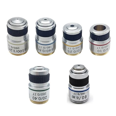 Microscope Objective Lens 4x 10x 20x 40x 60x 100x Grandado