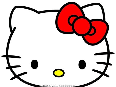 Kitty猫简笔画图片