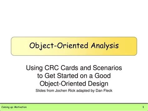 Ppt Object Oriented Analysis Powerpoint Presentation Free Download Id3629482
