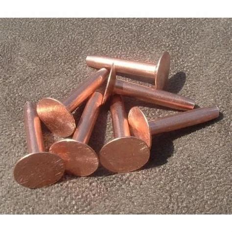 Flat Head Orange Solid Copper Rivets Size 156mm At Rs 90kilogram In