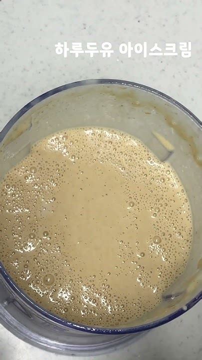단백질 아이스크림👍우유x 설탕x 진짜 콩물맛이 나는 하루두유로 만드는 맛 보장 초간단 단백질 아이스크림 Shorts Youtube