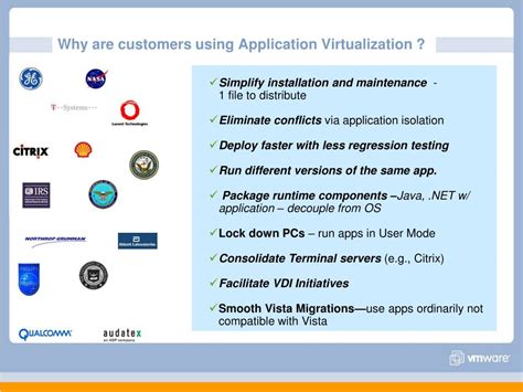 Ppt Application Virtualization With Vmware Thinapp Powerpoint