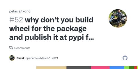 Why Dont You Build Wheel For The Package And Publish It At Pypi For