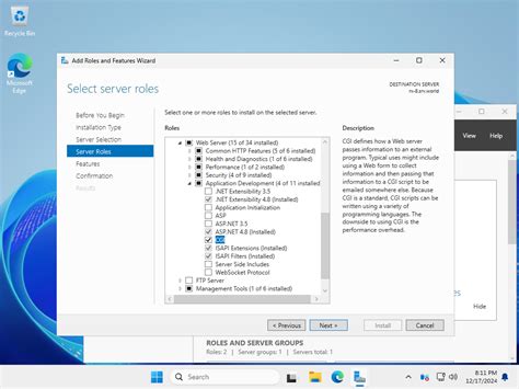 Windows Server 2025 Iis Use Python Scripts Server World