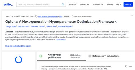 Optuna A Next Generation Hyperparameter Optimization Framework