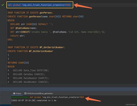 this function has none of deterministic no sql or reads sql data in its declaration and binary