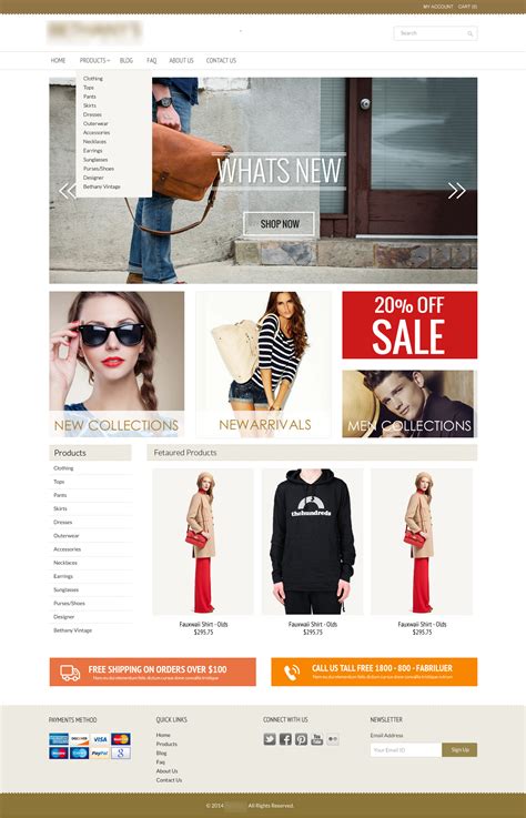 Ecommerce Store Design On Behance