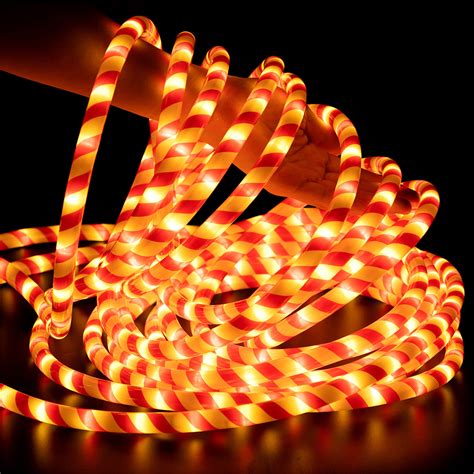 Joiedomi 40ft Led Candy Cane Rope Lights Waterproof Outdoor 360 Led Christmas Lights Wayfair