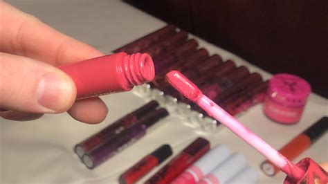 ASMR Lip Products | Tapping, Pumping, Lip Gloss Sounds And Organization ASMR - YouTube