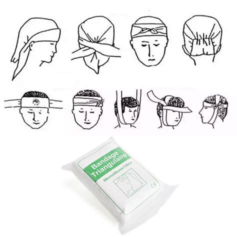 Triangular Bandages First Aid Triangle Bandage Non Woven Cotton First Aid Kit Guide Self