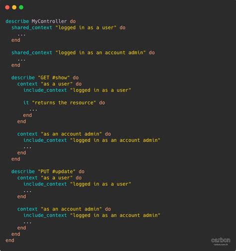 shared contexts with rspec