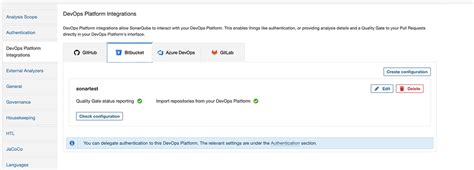 bitbucket cloud integration sonarqube server community build