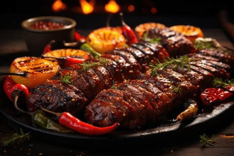 Premium Ai Image Highres Delicious Barbecue Ai Generated