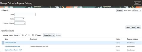 Oracle HCM Cloud Expense Restricting Rate Limits In Expense