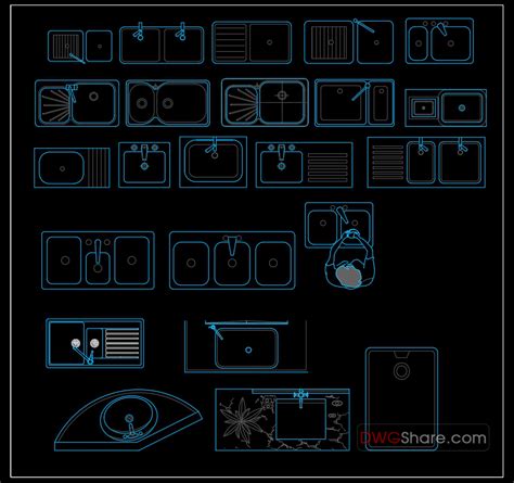 25 Kitchen Furniture Autocad Blocks Free Download