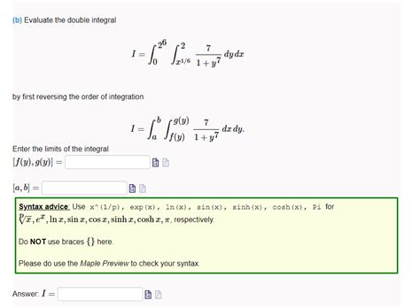 Solved B Evaluate The Double Chegg Com
