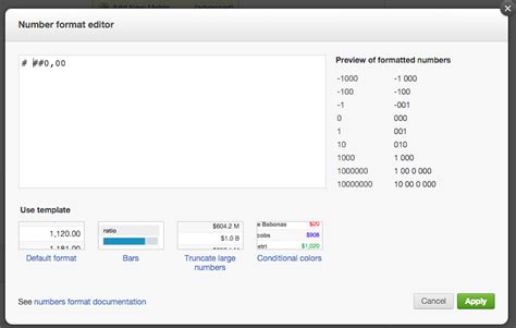 Formatting Numbers In Insights Gooddata Enterprise