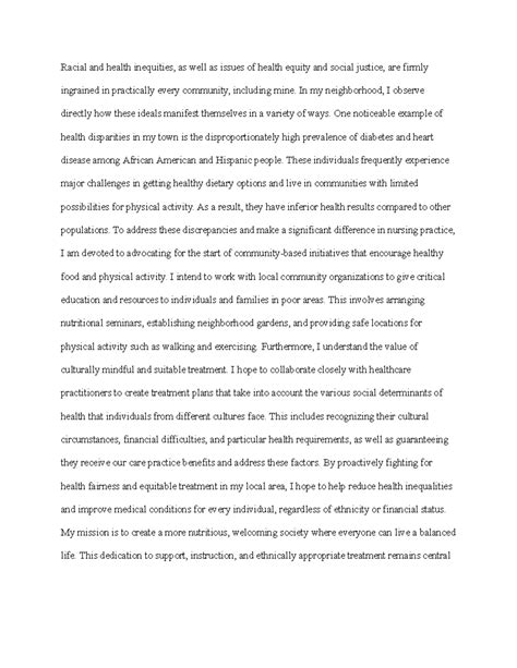 Refelction Journal Nothing Racial And Health Inequities As Well As