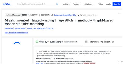 Misalignment Eliminated Warping Image Stitching Method With Grid Based Motion Statistics Matching
