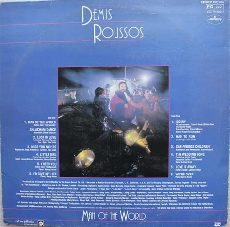 Demis Roussos Man Of The World Vinyl Pussycat Records