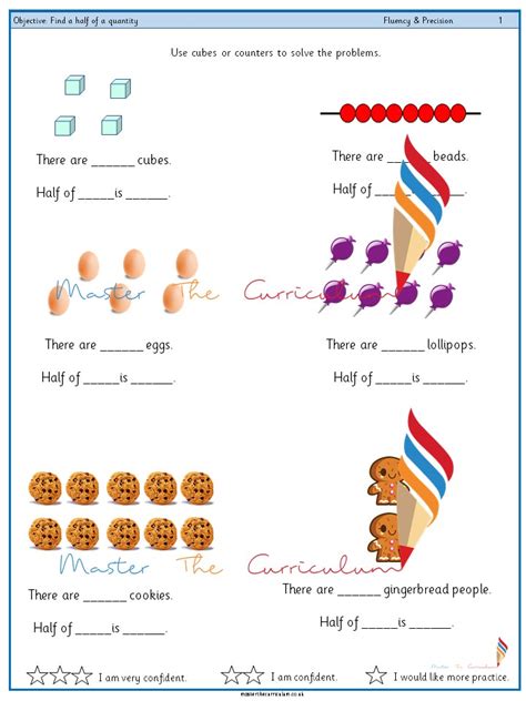Year 1 Find A Half Of A Quantity 1 Master The Curriculum
