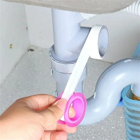 롤 조인트 배관 피팅 스레드 씰 테이프 Ptfe 수도관 배관 전용 덕트 방수 씰링 테이프 실러 5 개 10 개 생활용품