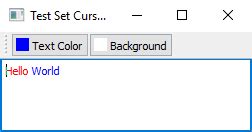 Qt QTextEdit Text Cursor Color Won T Change Stack Overflow
