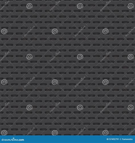 Vector Perforated Material Seamless Background Stock Illustration Illustration Of Chrome