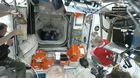 NASA’s stuck astronauts welcome their newly arrived replacements to the ...