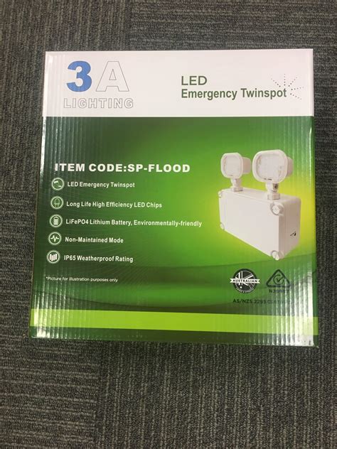 A Led Emergency Twin Spot Light Coz Electrical Supplies