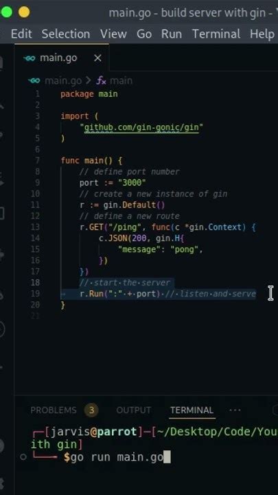 golang tutorial build server with golang and gin framework golang