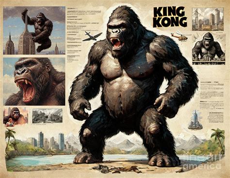 King Kong Digital Art By Jl Meana Fine Art America