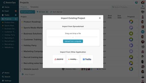 Import A Project With Custom Fields From A Spreadsheet Basicops Help Center