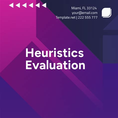 Free Heuristics Evaluation Template To Edit Online