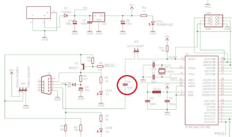 Why Is There A 100nf Capacitor In The Arduino Severino Reset Line Electrical Engineering