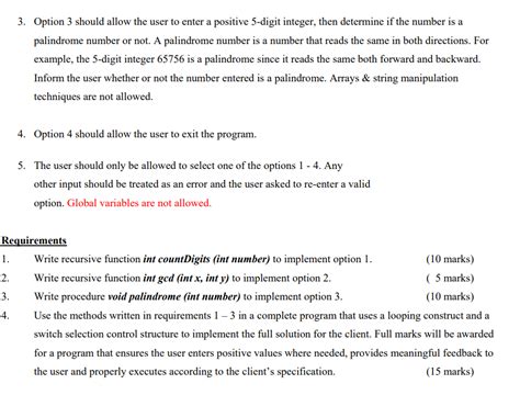 Solved Problem Specification The Unique Solutions Math Chegg