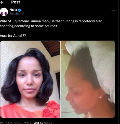 Wife Of Baltasar Ebang Engonga Is Allegedly Cheating Ghnewslive